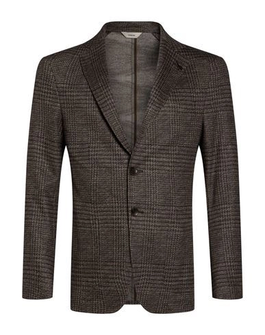 PAOLONI Blazer Taupe Size Virgin Wool, Cotton