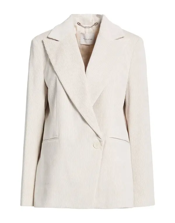 MANILA GRACE Single-breasted Corduroy Blazer