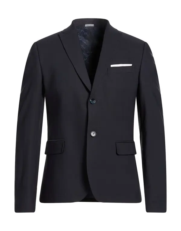 DANIELE ALESSANDRINI Blazer Midnight Size Viscose, Polyester, Elastane