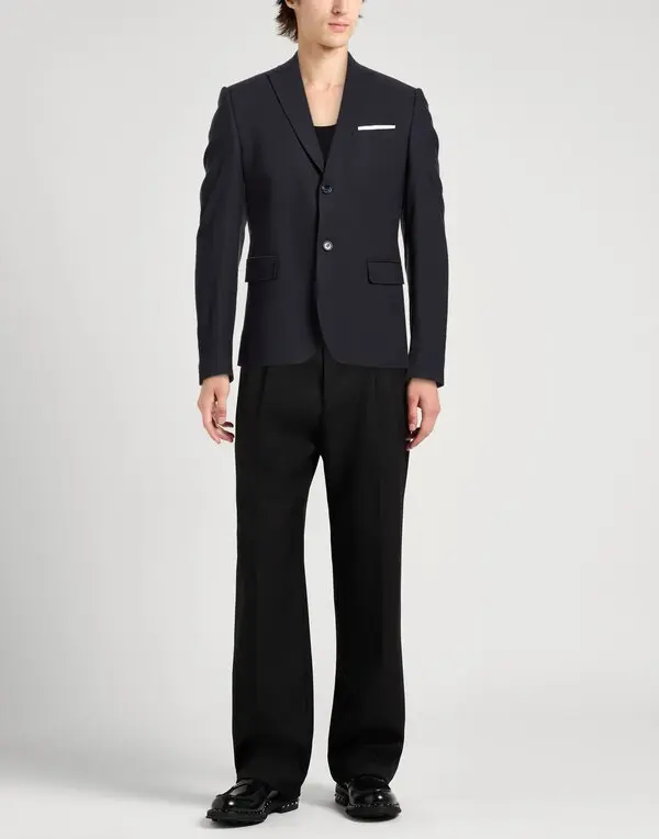 DANIELE ALESSANDRINI Blazer Midnight Size Viscose, Polyester, Elastane