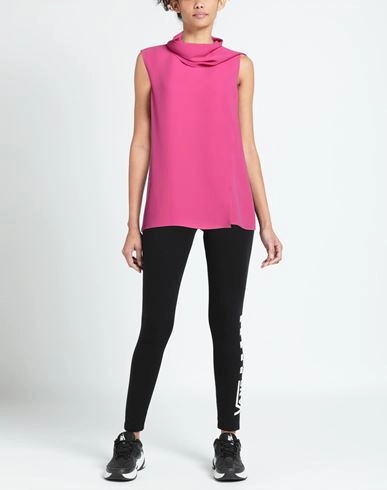 Valentino Garavani Sleeveless Draped Neck Crepe Top