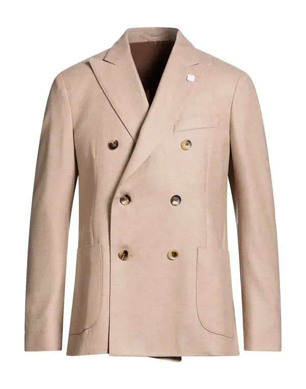 LARDINI Blazer Sand Size Cashmere