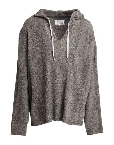 MAISON MARGIELA Mélange Knit Hooded Sweater - Grey