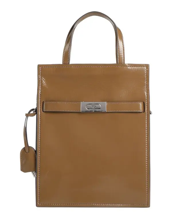 Tory Burch Glossed Leather Tote Handbag