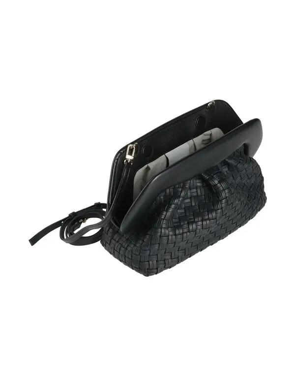 THEMOIRE Woven Clutch - Black