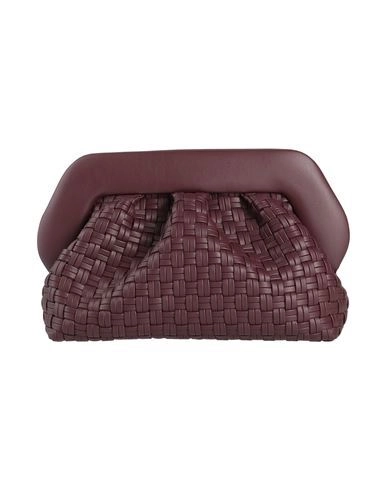 THEMOIRE Synthetic Fiber Clutch - Garnet
