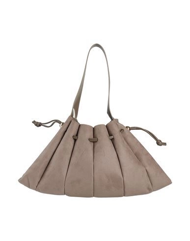 THEMOIRE Textile Shoulder Bag - Taupe