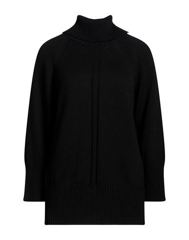 Alpha Studio Wool Turtleneck With Side Slits