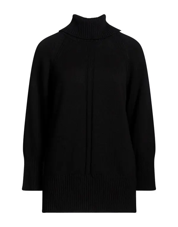 Alpha Studio Wool Turtleneck With Side Slits