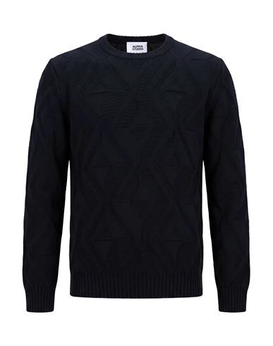 Alpha Studio Midnight Merino Wool Crewneck Sweater