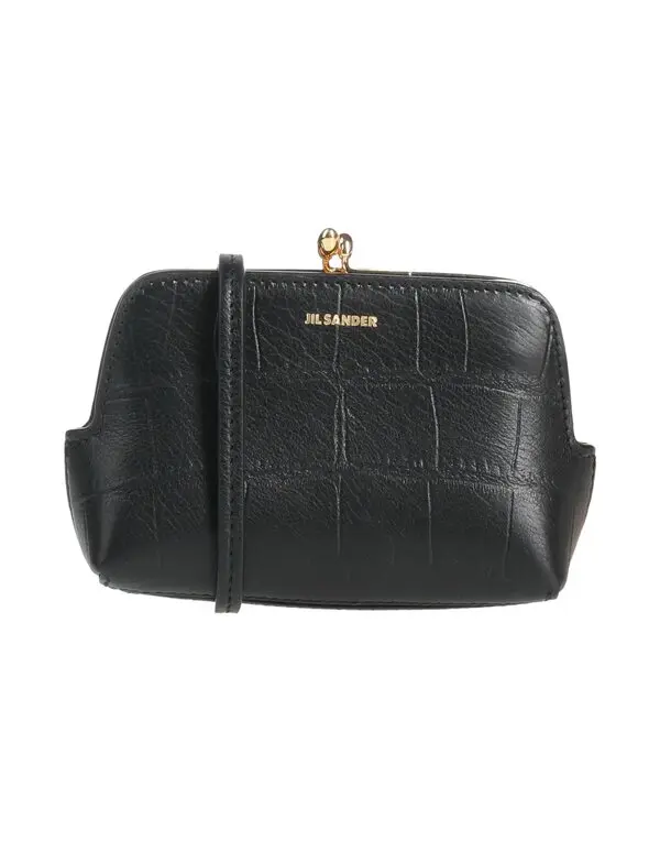 JIL SANDER Leather Crossbody Bag - Black