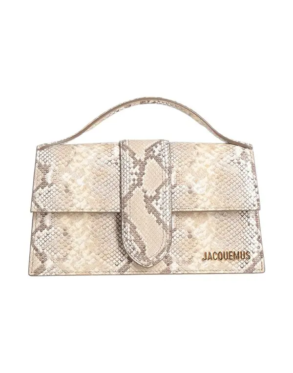 Jacquemus Grande Bambino Handbag In Goat Skin - Beige