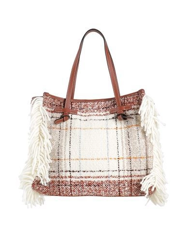 GIANNI CHIARINI Textile Fibers And Leather Tote - Beige