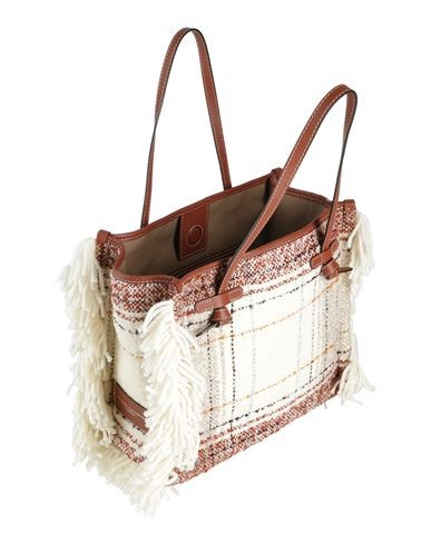 GIANNI CHIARINI Textile Fibers And Leather Tote - Beige