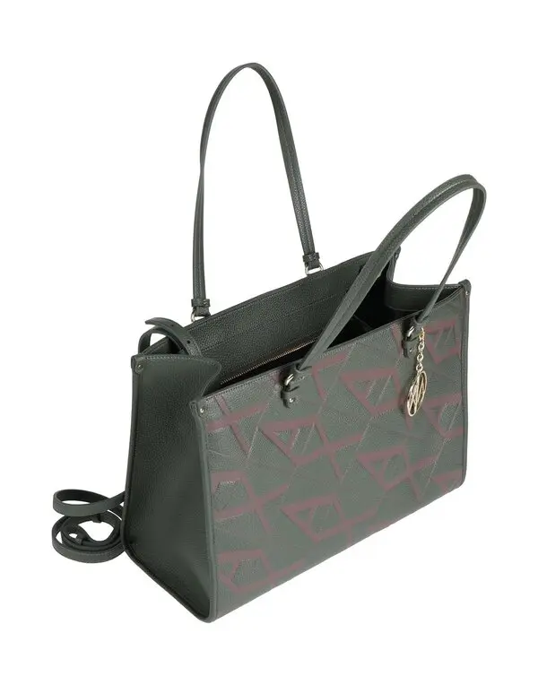 Armani Exchange Military Polyester Tote Handbag - Green