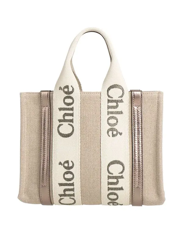 Chloé Canvas And Calfskin Shopper Bag