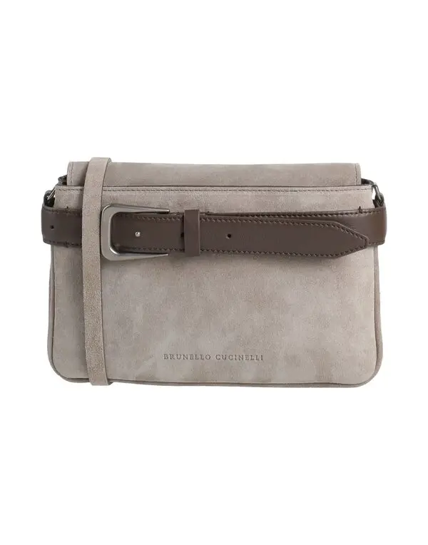Brunello Cucinelli Suede Leather Crossbody Bag