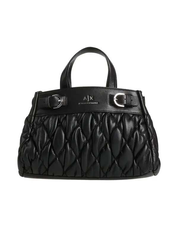 Armani Exchange Quilted Tote Bag With Detachable Shoulder Strap
