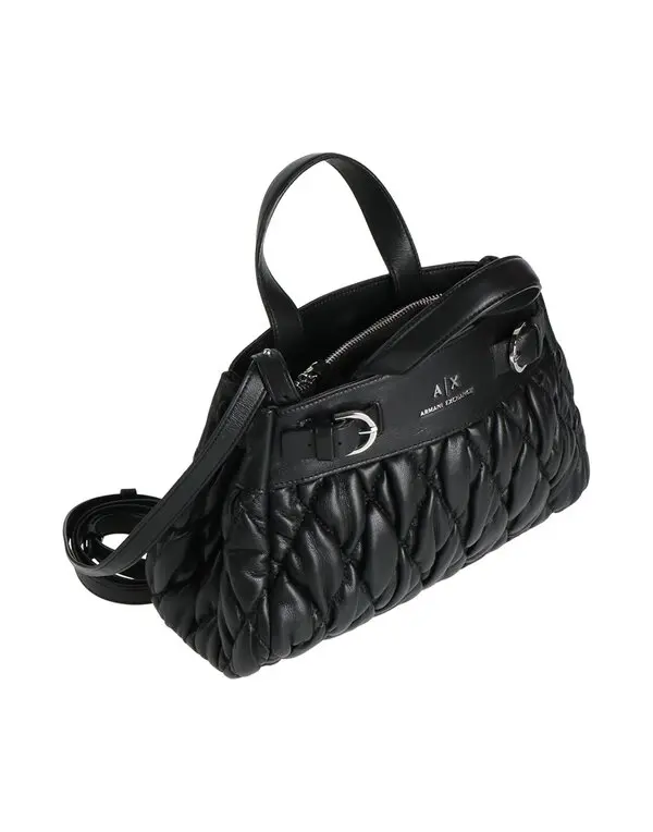 Armani Exchange Quilted Tote Bag With Detachable Shoulder Strap