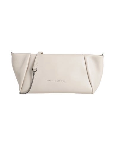 Brunello Cucinelli Cream Leather Crossbody Bag - White