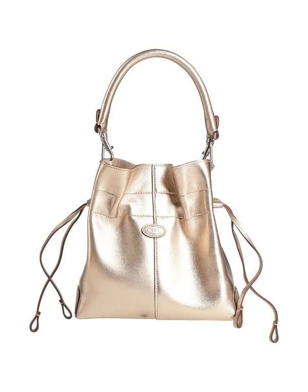 TOD'S Leather Bucket Bag With Tie Fastening