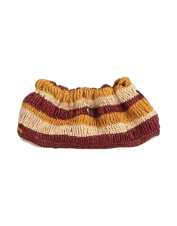 Ba&sh Multicolor Raffia Clutch