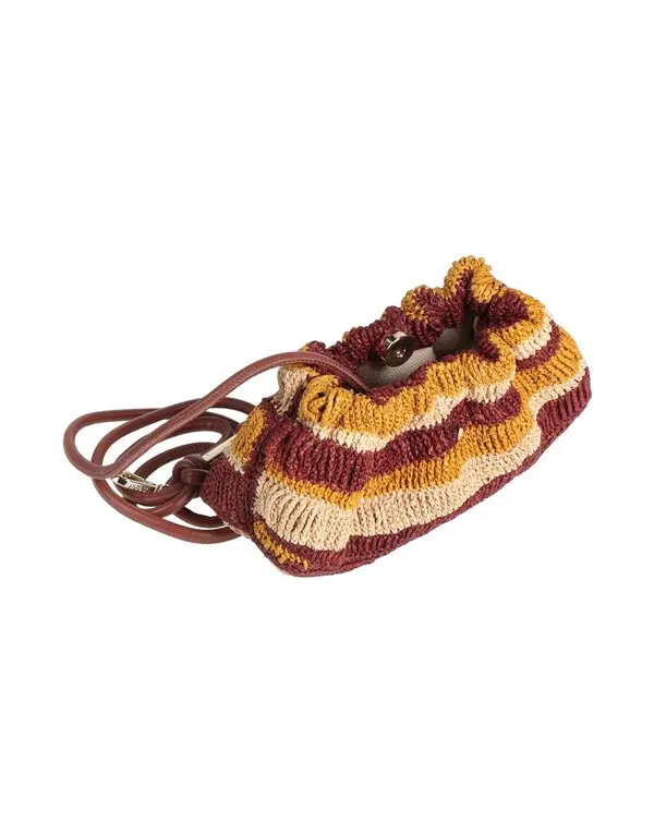 Ba&sh Multicolor Raffia Clutch