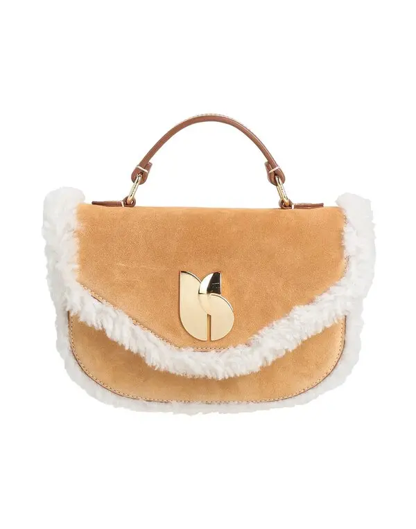 Ba&sh Handbag Camel Lambskin