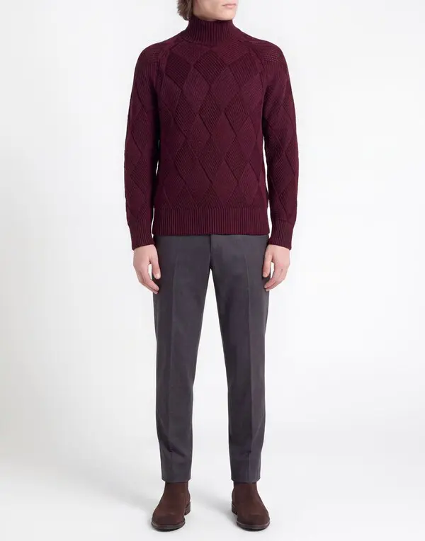 Alpha Studio Turtleneck Size Merino Wool - Red