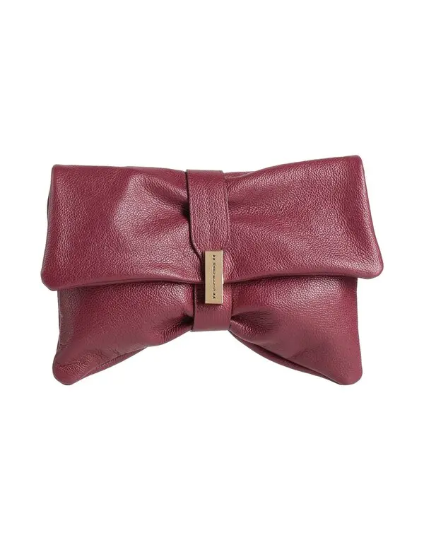 MARC ELLIS Pebbled-leather Clutch