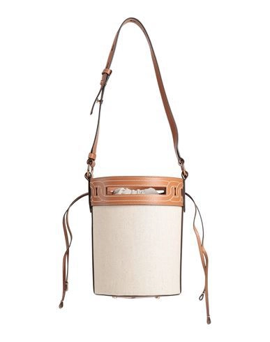 TOD'S Shoulder Bag Linen, Leather - Beige