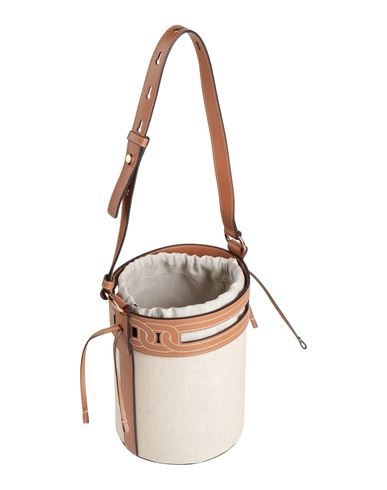 TOD'S Shoulder Bag Linen, Leather
