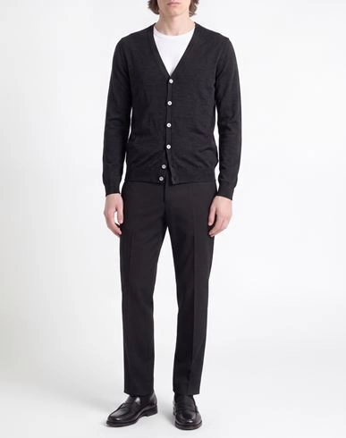 Incotex Cardigan Charcoal Size Virgin Wool, Polyamide