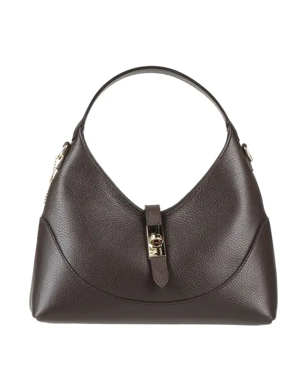 LAURA DI MAGGIO Leather Hobo Bag - Brown