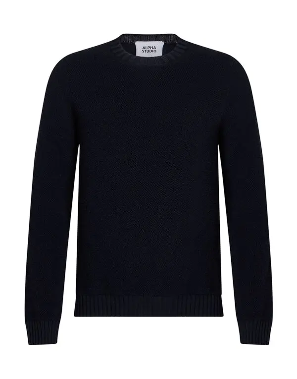 Alpha Studio Midnight Wool Sweater