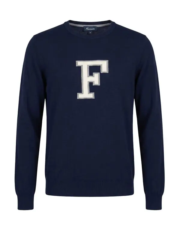 Façonnable Sweater Midnight Size Cotton