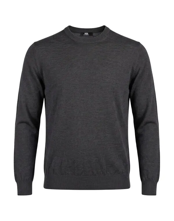 Alpha Studio Cashmere Crewneck Sweater - Grey