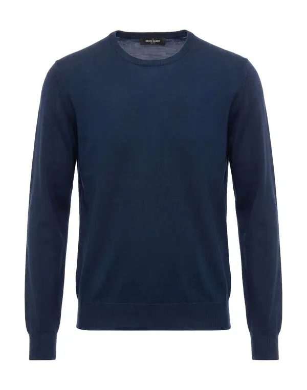 GRAN SASSO Cashmere Crewneck Sweater - Navy