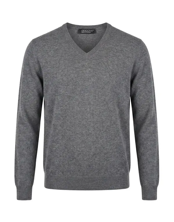 ARAGONA Cashmere Silk V-neck Sweater