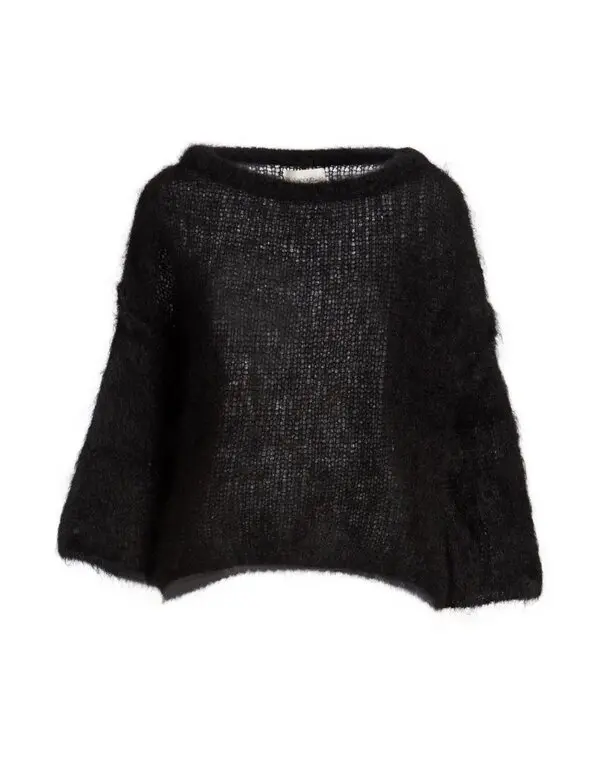 VICOLO Superkid Mohair Blend Sweater - Black