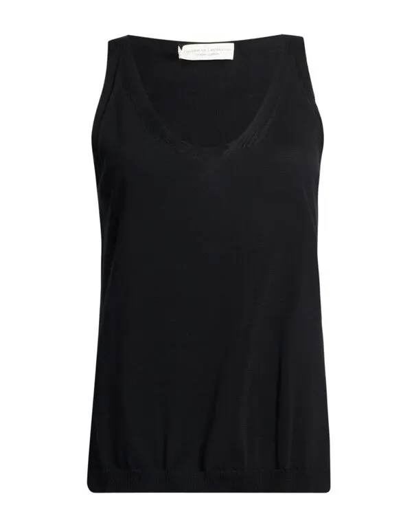 FILIPPO DE LAURENTIIS Sleeveless V-neck Cotton Sweater