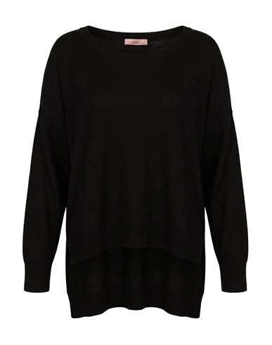 CARLA G. Wool Acrylic Knit Sweater - Black