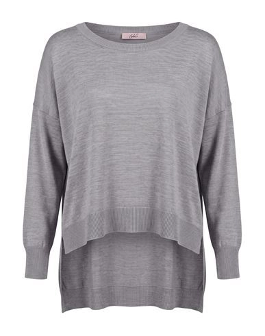 CARLA G. Wool Acrylic Knit Sweater - Grey