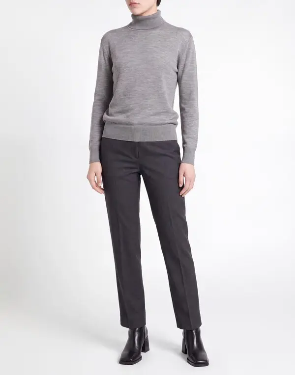 CARLA G. Merino Wool Turtleneck Sweater