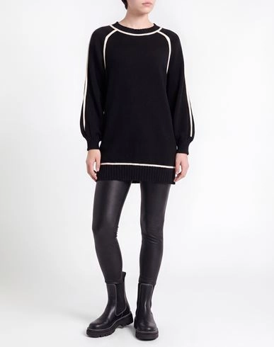 CARLA G. Two-tone Crewneck Sweater