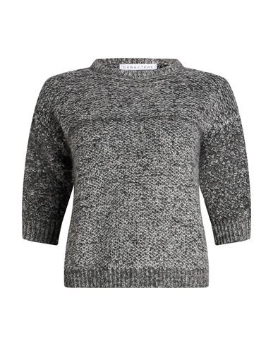 CARACTÈRE Mélange Crewneck Sweater In Mohair Wool And Polyamide - Grey