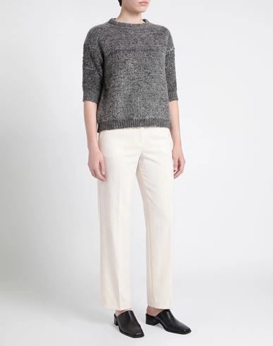 CARACTÈRE Mélange Crewneck Sweater In Mohair Wool And Polyamide - Grey