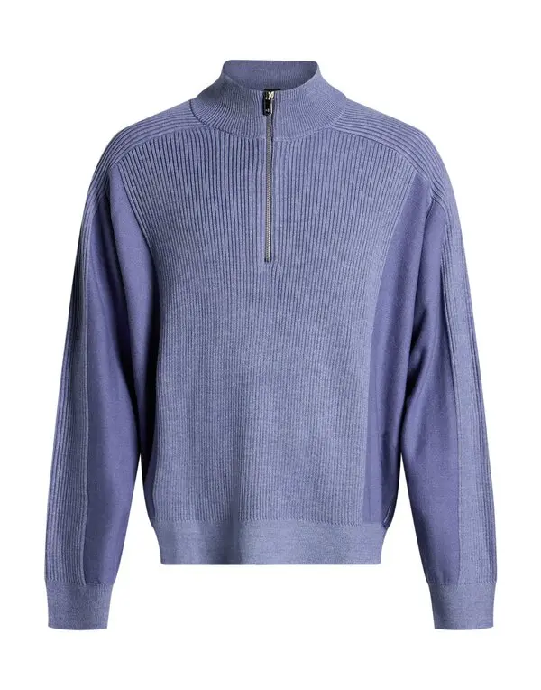 Armani Exchange Ribbed Knit Half-zip Sweater