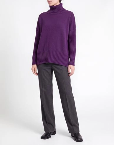 CARLA G. Turtleneck Heavy Knit Pullover