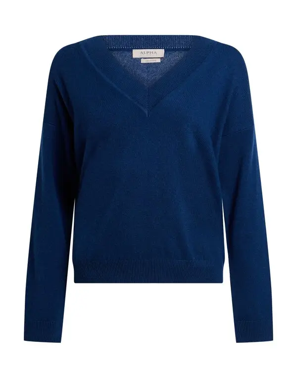Alpha Studio Cashmere V-neck Sweater
